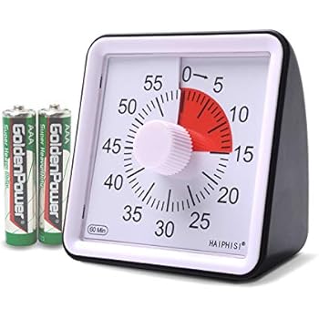 Amazon.com: Countdown Timer 3 inch; 60 Minute 1 hour Visual Timer ...