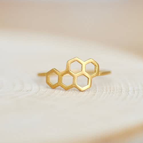 Amazon.com: Honeycomb Beehive Ring: Handmade