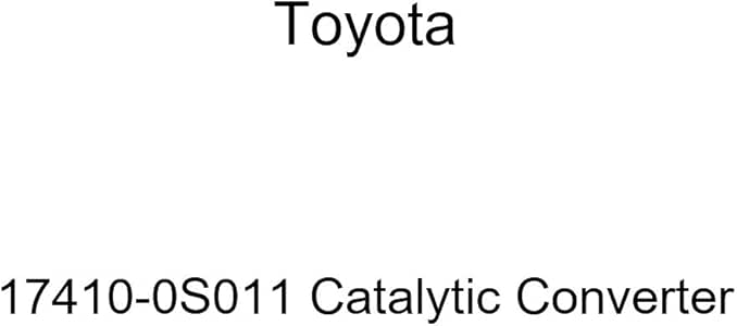 Toyota 17410-0S011 Catalytic Converter, Exhaust & Emissions - Amazon Canada