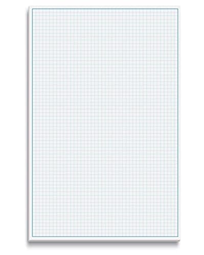 Graph Paper Pad, 17" x 11", 25 Sheets, Blue Line Border, Blueprint ...