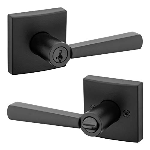 Baldwin Spyglass , Entry Door Handle Reversible Lever with Keyed Lock ...
