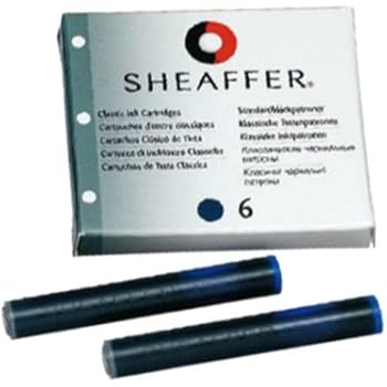 Sheaffer Classic Fountain Pen Ink Cartridges, Black, 5-Pack (96330 ...