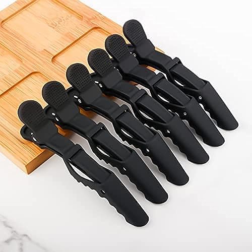 6 Pcs Alligator design Hair Clips for Styling Sectioning with Wide ...