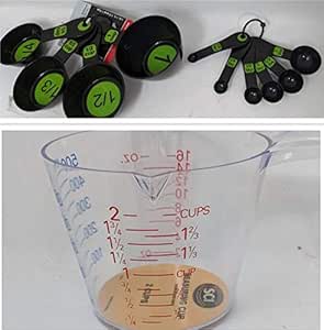 Amazon.com: Low Vision Measuring Cups and Spoon Set - Large Print ...