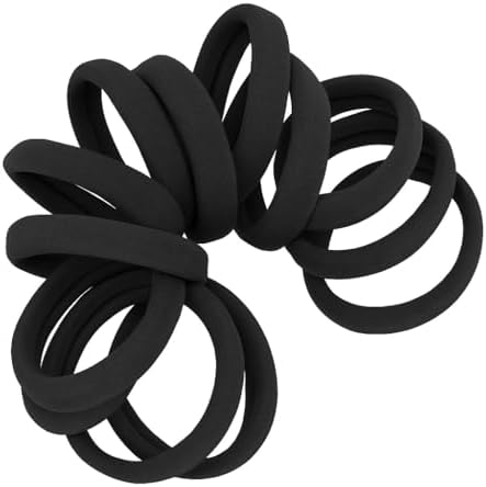 Cyndibands Black: Soft and Stretchy Seamless Elastic Fabric No-Metal ...