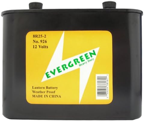 Amazon.com: Evergreen - 12V Carbon Zinc Lantern Battery - Threaded Post ...