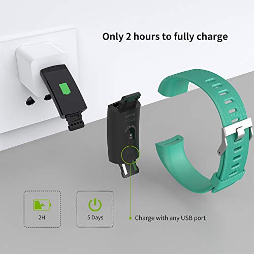 Fitness Tracker HR, Y1 Activity Tracker Watch with Heart Rate Monitor ...