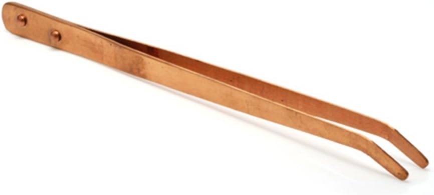 Amazon.com: 9" Copper Pickling Curved Tip Tongs Jewelry Making Tweezers ...