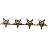 Amazon.com: 4 GOLD STAR ARMY MILITARY POLICE GENERAL COLLAR UNIFORM ...