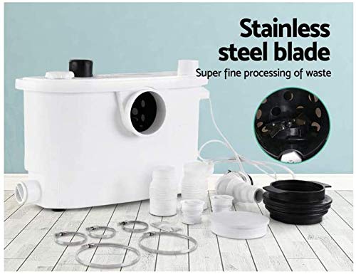 500W Macerator Pump For Macerating Toilet Sewerage Pump With 4 Water Inlets Domestic Waste Water ...