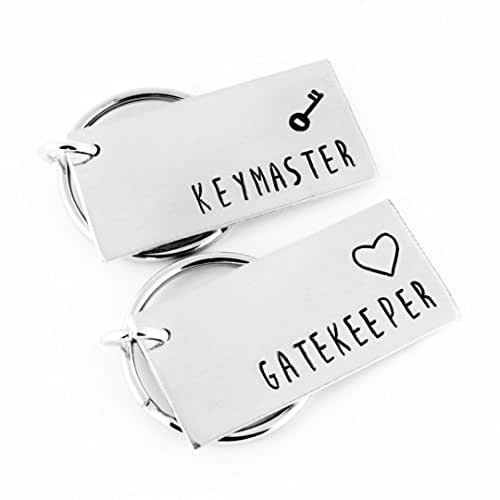 Amazon.com: Keymaster & Gatekeeper Keychain Set - Nerd Gift - Couples ...