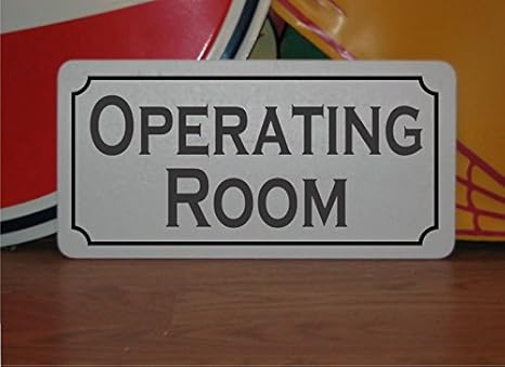 Amazon.com : Operating Room Vintage Style Metal Sign Decor : Office ...