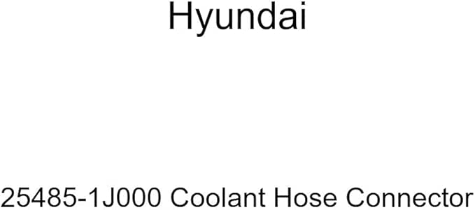 Amazon.com: Genuine Hyundai 25485-1J000 Coolant Hose Connector: Automotive