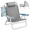 ICECO Backpacking Beach Chairs for Adults, 5 Positions Reclining Beach ...