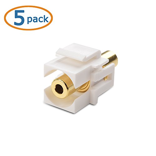Cable Matters 5-Pack Gold-Plated 3.5mm TRS Keystone Jack Inserts in ...