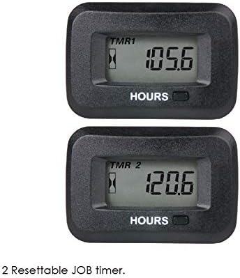 Jayron JR-HM038AD AC/DC 5V to 277V,Snap-in Digital LCD Hour Meter Kit ...