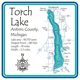 Torch Lake Michigan Location