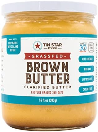 Tin Star Foods Grassfed Biodynamic Brown Butter –365 Pasture Grazed ...