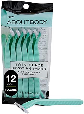Kai About Face Body Twin Blade Pivoting Disposable Razors; 12 Shavers ...