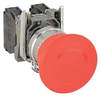 Telemecanique/Schneider Electric - XB4BT845 - Emergency Stop Push Button, Type of Operator: 40mm ...