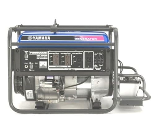 Yamaha YG6600DE 6,600 Watt 357cc OHV 4-Stroke Gas Powered Portable ...