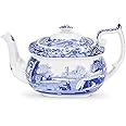 Amazon.com: Spode Blue Italian Teacups and Saucers - Set of 4 : Home ...