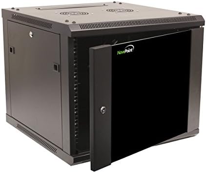 NavePoint 9U Server Cabinet Wall Mount Rack Enclosure Includes 2 Fans ...