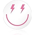 Amazon.com - DARENYI Pink Preppy Mirror Circle, 12 inch Smiling Face ...