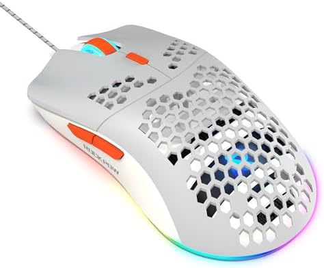 ROCK POW Honeycomb Gaming Mouse Ultralight High-Precision 8000 DPI ...