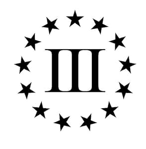 Amazon.com: 3 Percenter Symbol with Bonus American Flag Decal: Automotive