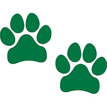 Amazon.com: Paw Prints, Green, Pawprints, Paws, Dog, Puppy, Pup, Mutt ...