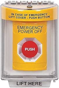 Amazon.com: Emergency Power Off Push Button, 2-7/8" D : Industrial ...