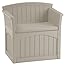 Amazon.com : Rubbermaid Outdoor Patio Storage Bench, 4 cu. ft, Olive ...
