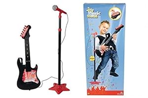 Simba Smoby Electric Guitar and Standing Mic: Amazon.co.uk: Toys & Games