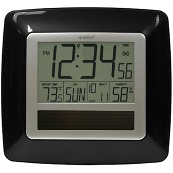 Amazon.com: SkyScan Atomic Clock with Outdoor Temperature/Phases of the ...