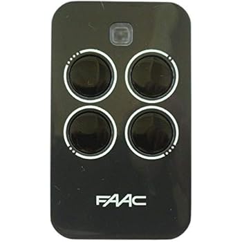 FAAC XT4 433 RC Gate remote control keyfob transmitter, 433.92Mhz rolling code keyfob, 787452 ...