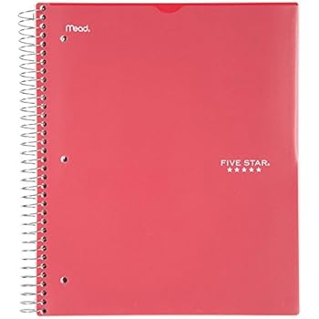Amazon.com : Mead 5 Star Notebook, 3 Subject College Ruled : Wirebound ...