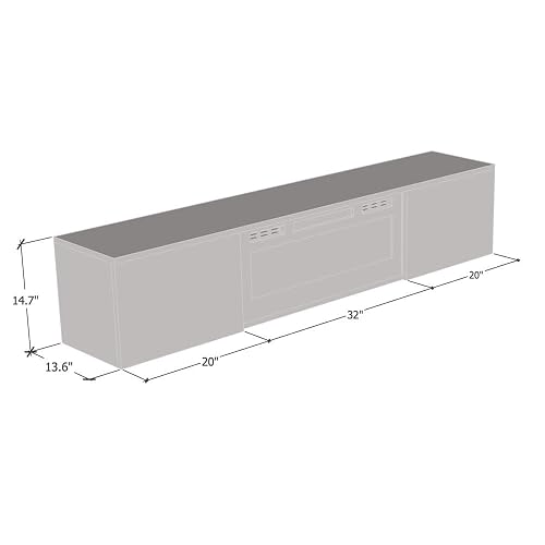 Meble Furniture Cali BL-EF TV Stand with Floating Fireplace - Modern ...