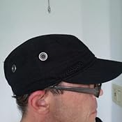 CACUSS Men's Cotton Army Cap Cadet Hat Military Flat Top Adjustable ...