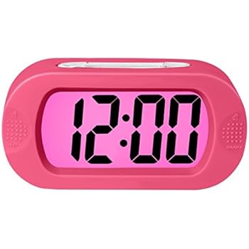 Pink digital clock - taosilope