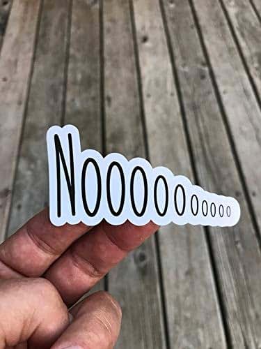 Amazon.com: No Sticker - No Nope Word sticker - Funny Sticker ...