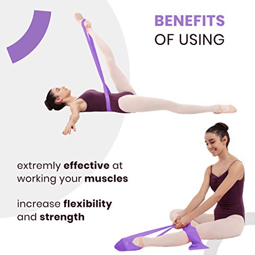 Stretch Bands Set 2 Stretching Bands for Dance and Ballet, 2 Sizes and ...