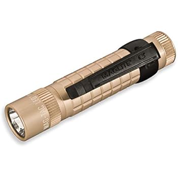 MagLite Mag-Tac LED 2-Cell CR123 Flashlight - Plain-Bezel, Coyote Tan ...