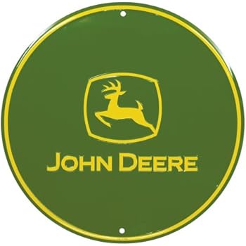 Amazon.com: John Deere Round Sign, Green, John Deere Logo: Home & Kitchen