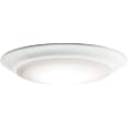 Kichler Gen I LED Downlight in White, 7.5" Ceiling Flush Mount Interior ...
