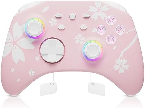 Mytrix Pink Wireless Pro Controllers with Hall Effect Joysticks (No ...