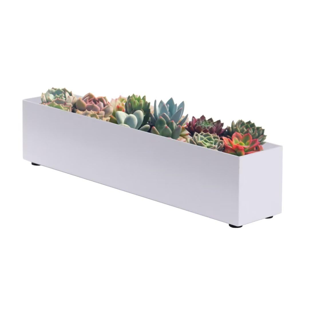 GZGNEEVL Window Sill Planter Box Trough Rectangle Planter Long Window ...