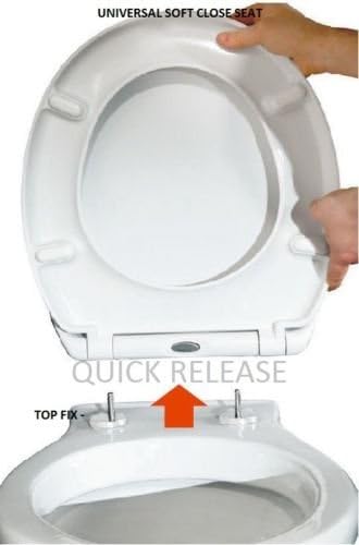Toilet-Seat-Soft-Close-Quick-Release-Top-Fix-: Amazon.co.uk: DIY & Tools