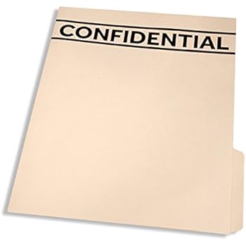 Amazon.com : Manila Folder CONFIDENTIAL, 11pt, Letter size 11.5" x 9 ...
