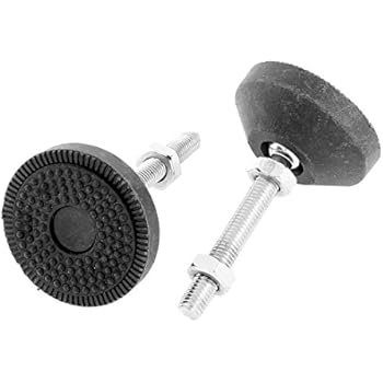 Lot of 12 Rubber Bumper Feet with 3/8 Threaded Rubber Stud Dia x 1/2 ...